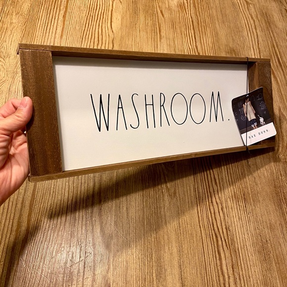 Rae Dunn | Wall Decor | Rae Dunn Washroom Wood Farmhouse Sign Nwt Cute ...
